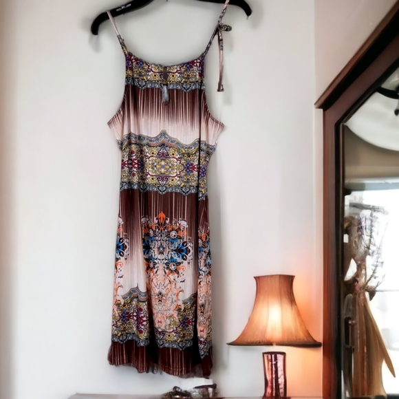 Private Label | Dresses | Boho Print Halter Keyhole Front Dress Nwt ...